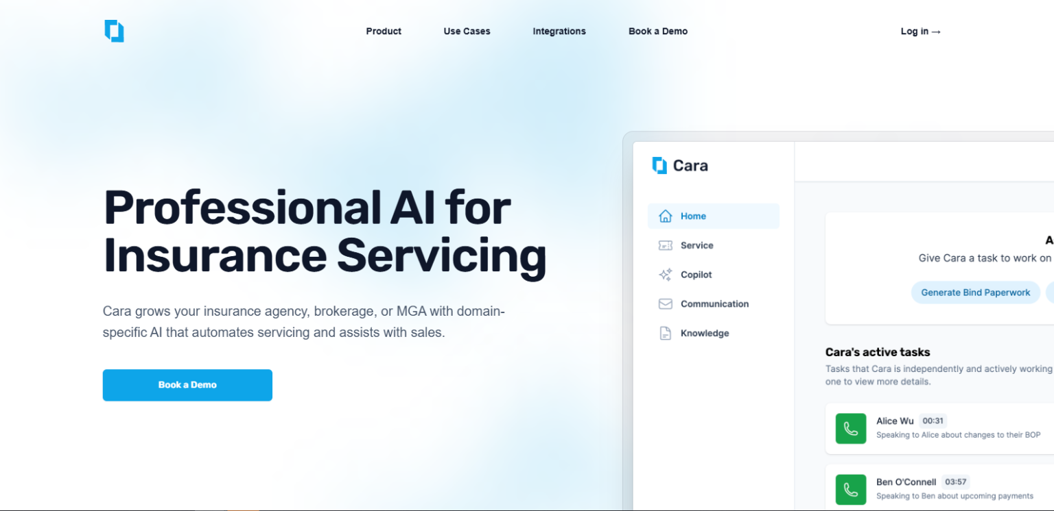 Cara AI: Automate Insurance Servicing with Smart AI Agents